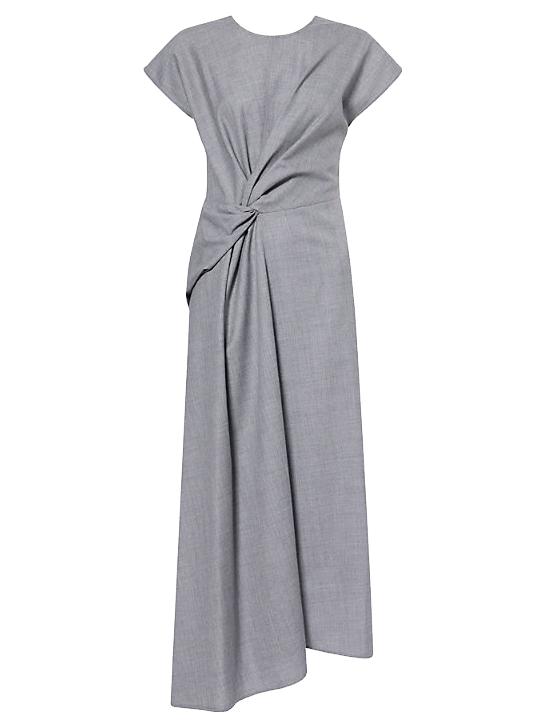 VICTORIA BECKHAM aria asymmetric wool midi dress 14